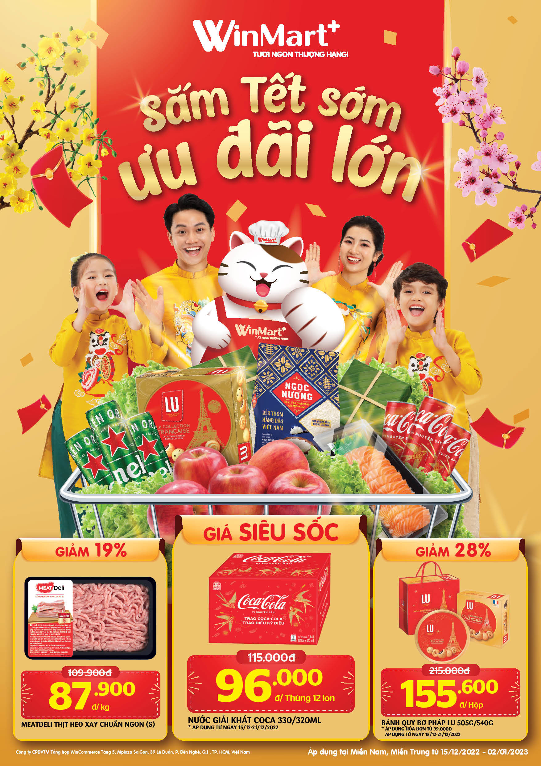 Cẩm Nang Mua sắm WinMart Plus từ 15/12- 2/1 khu vực Miền Nam, Miền Trung