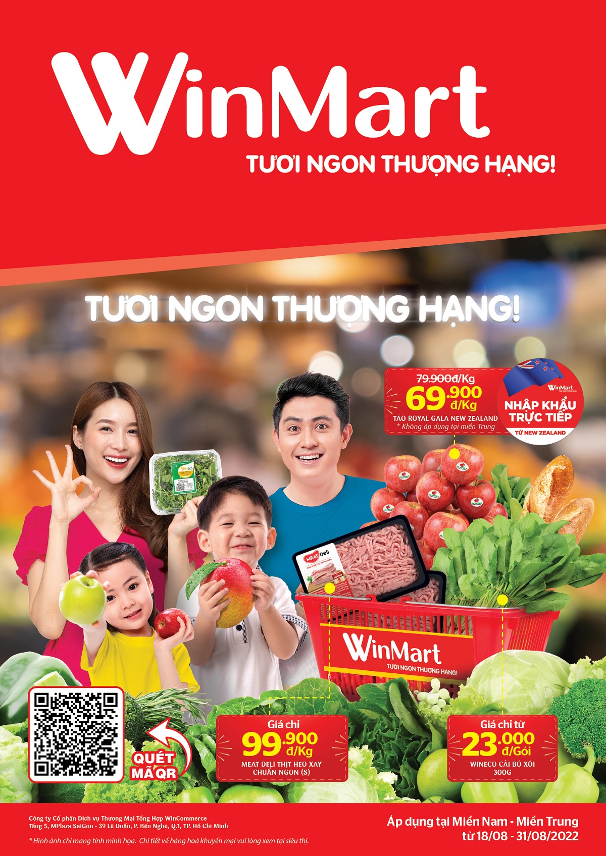 Cẩm Nang Mua sắm WinMart từ 18/8- 31/8 khu vực Miền Nam, Miền Trung