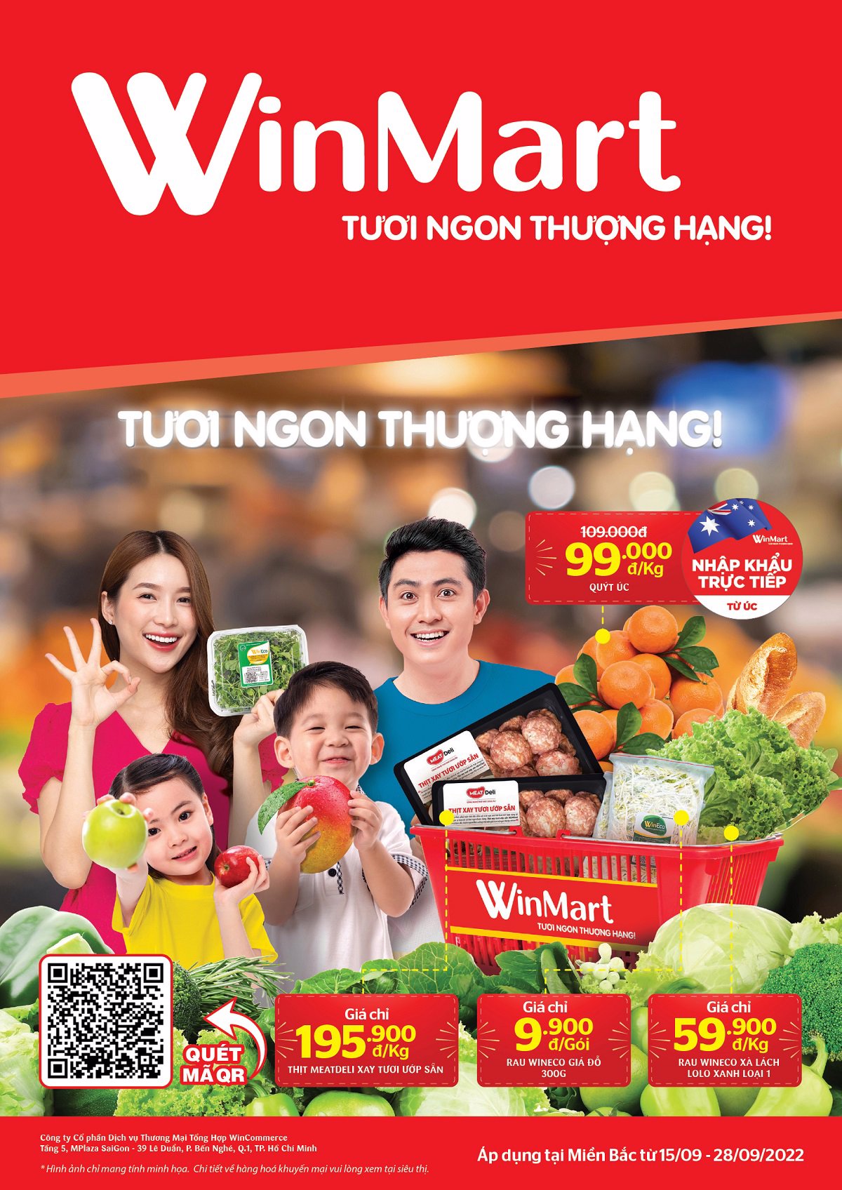 Cẩm Nang Mua sắm WinMart từ 15/9- 28/9 khu vực Miền Bắc