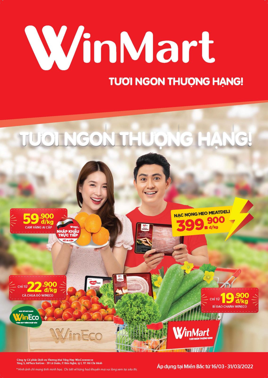 Cẩm Nang Mua sắm WinMart từ 16/3- 31/3 khu vực Miền Bắc
